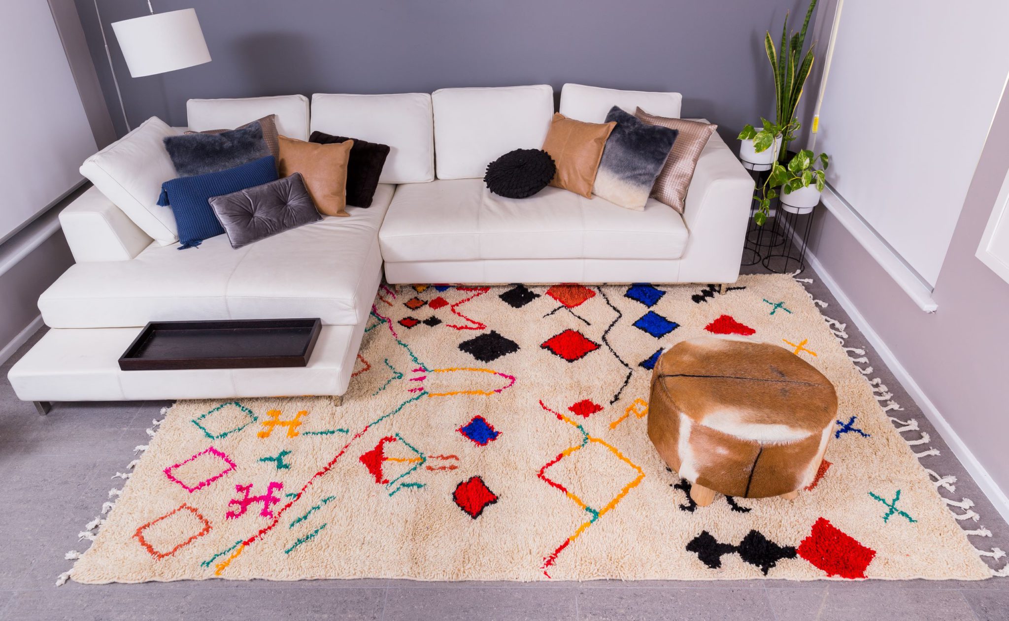 Alana Wool Moroccan Azilal Rug | Adamas Lux
