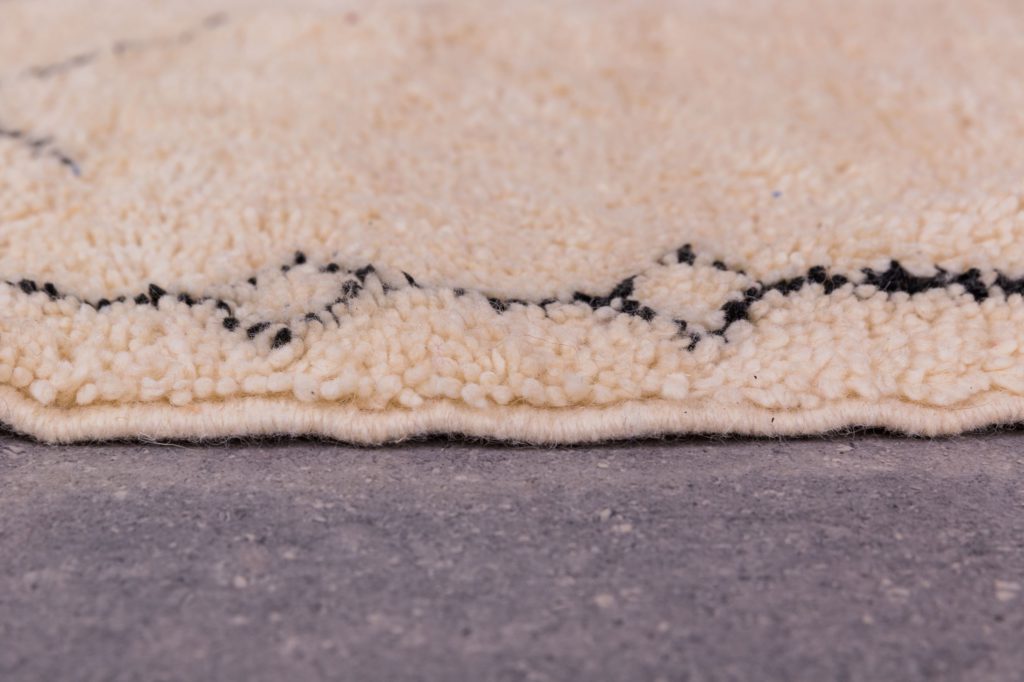 Amara Black and Cream Berber Rug | Adamas Lux